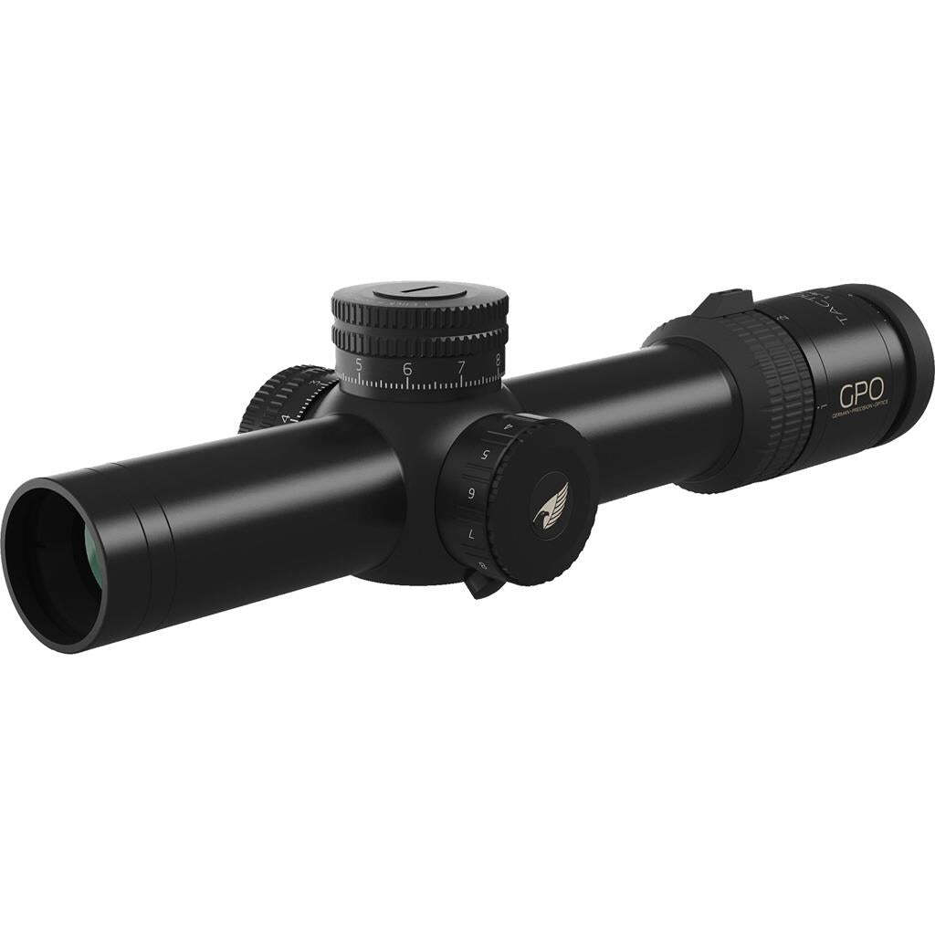 GPO Tactical Riflescope 1-8x24 Horseshoe Reticle 34 mm. Lock Turrets ...