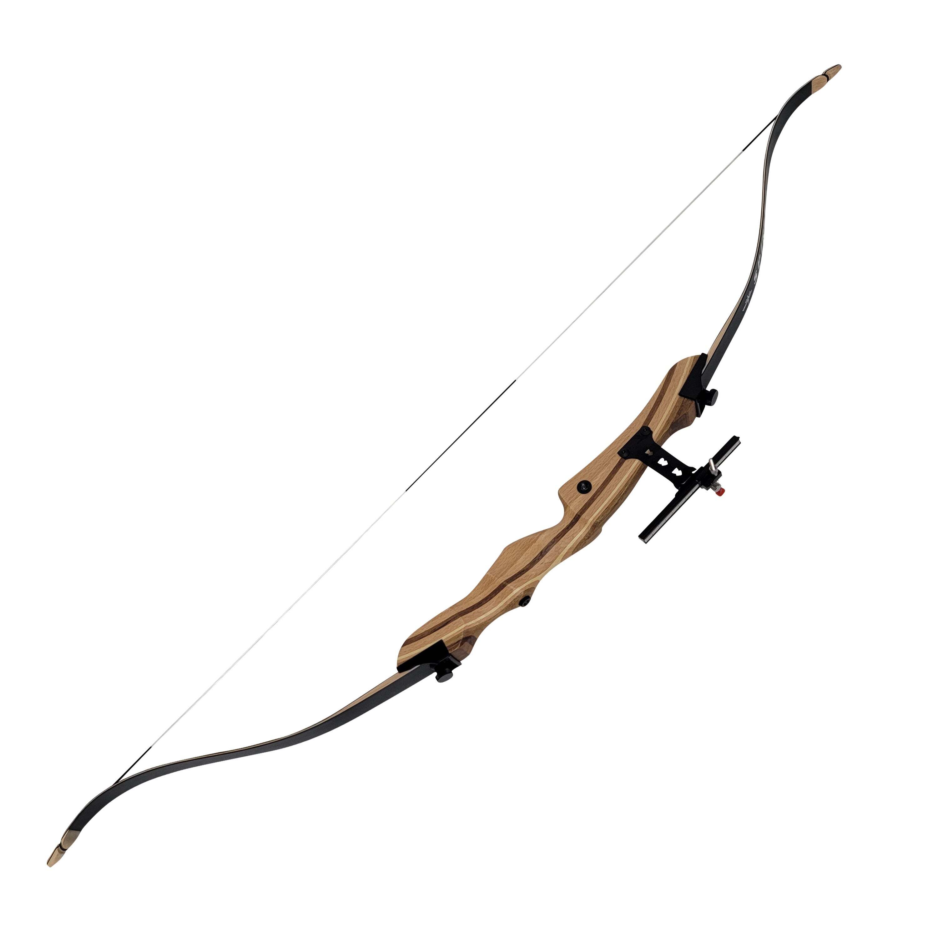 SAS Spirit Jr 54" Beginner Youth Wooden Archery Bow Black Package ...