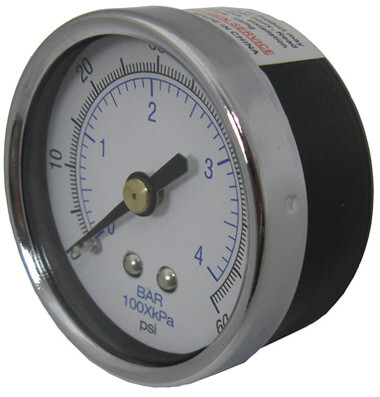 WATERCO | PRESSURE GAUGE BACK MOUNT | 62109 - Pool and Spa Parts Depot