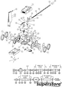 Pentair/Letro | Thrust Jet, Pentair Letro Legend Cleaners, qty 2, White ...